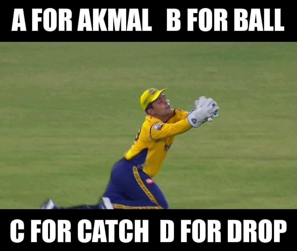Kamran Akmal Dropped The Match Winning Catch During The PSL 3 Final And ...